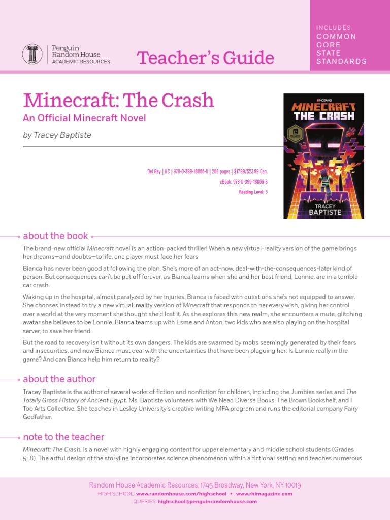Minecraft: The Crash Teacher's Guide | PDF | Vocabulary | Minecraft