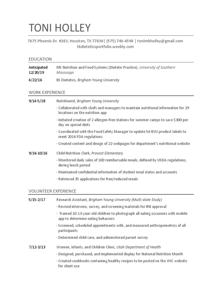Toni Holley: Education | PDF | Wellness