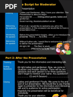 Moderator Script | PDF