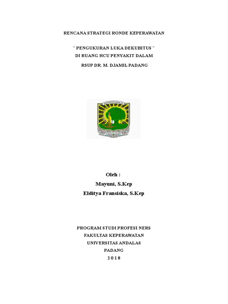 SAP Ronde Keperawatan (Penilaian Derajad Dekubitus) | PDF