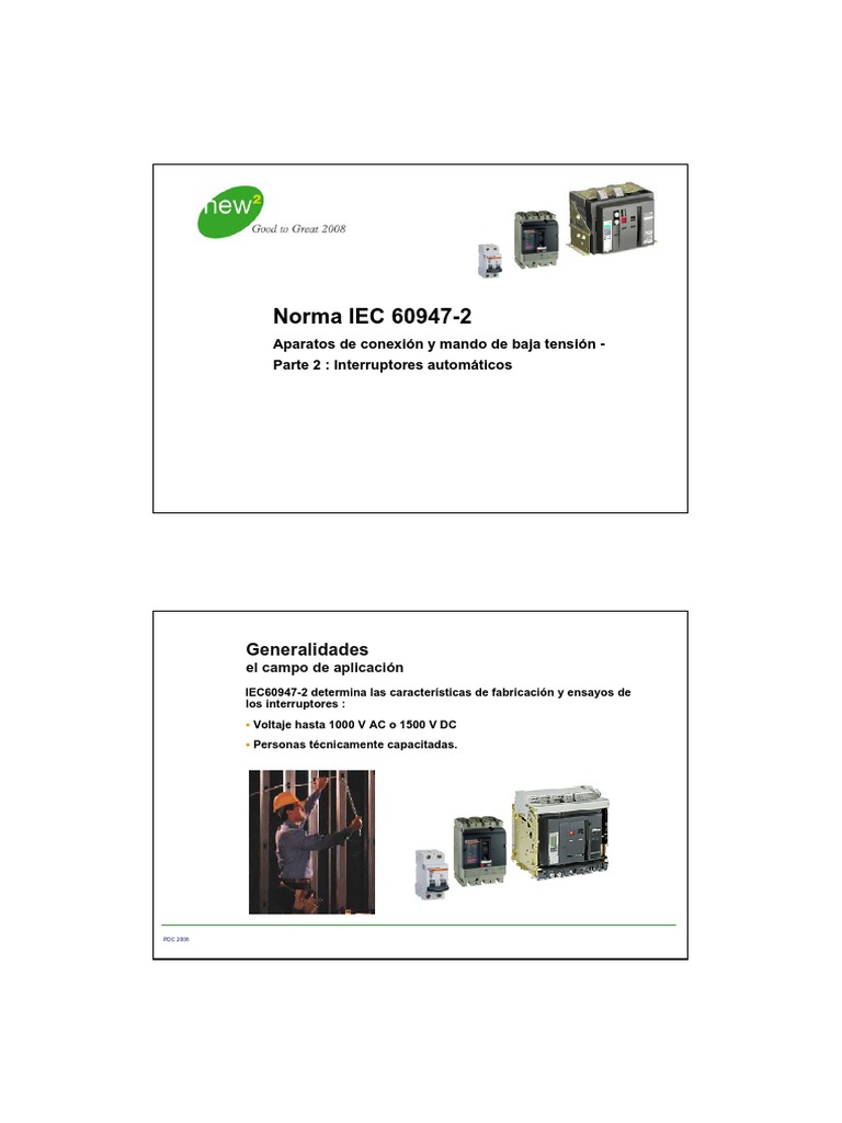 Iec 60947-2 Explicacion PDF | PDF