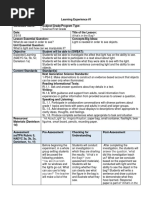 Detailed Lesson Plan in Science For Grade III | PDF | Shadow | Matter