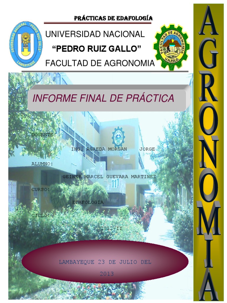 Informe Final de Edafología | PDF | Naturaleza | Naturaleza