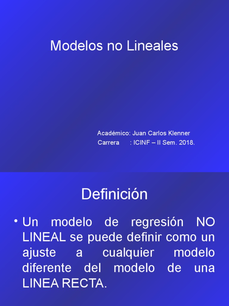 Modelos de regresión no lineales: una introducción a los modelos ...