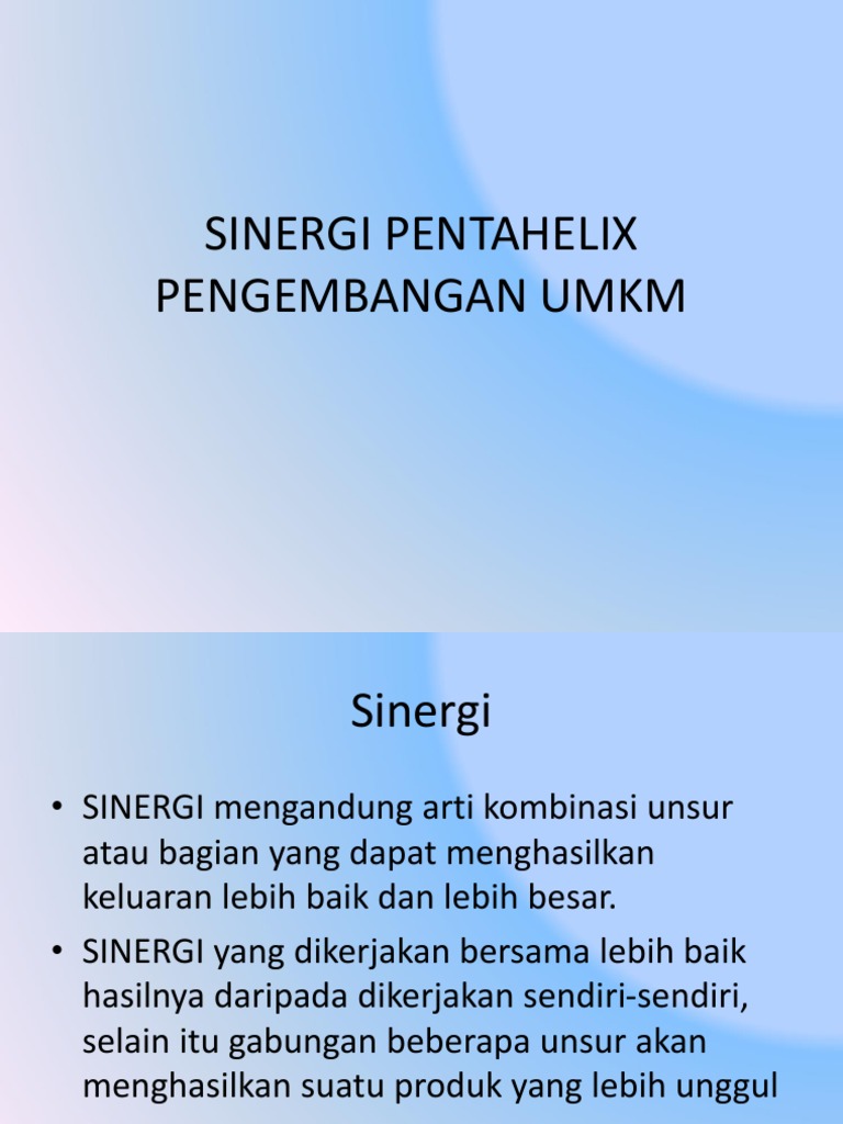 Sinergi Pentahelix Pdf