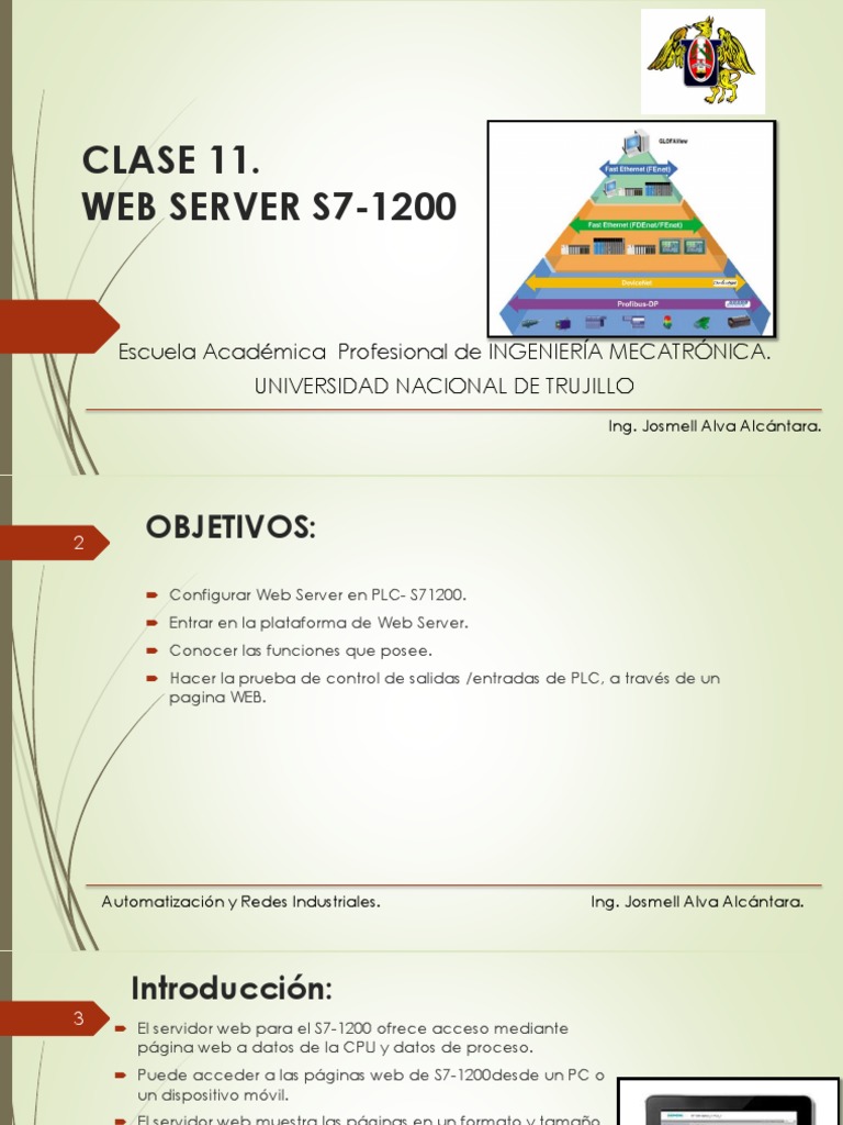 Clase 11 - Web Server en s7-1200 | PDF | HTML | Red mundial
