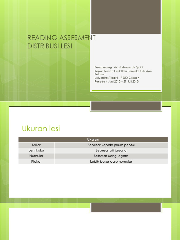 Distribusi Lesi | PDF