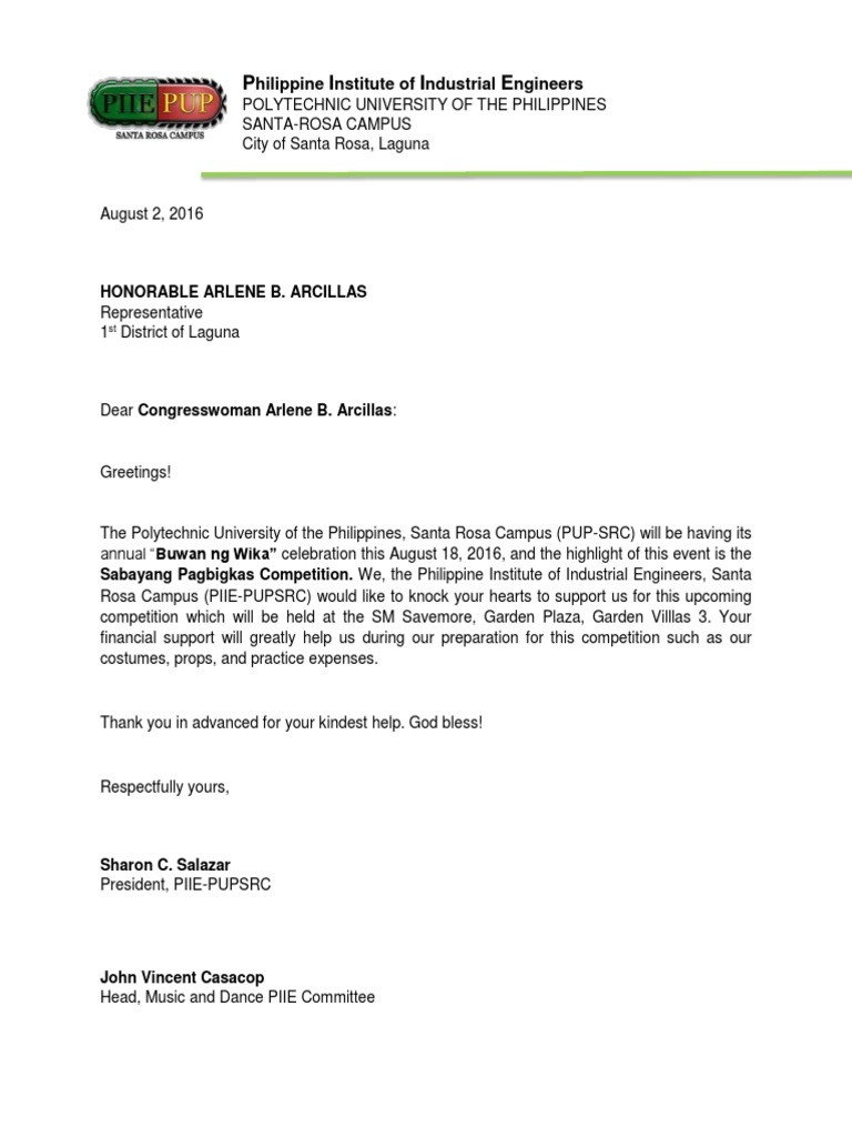 Solicitation Letters | PDF