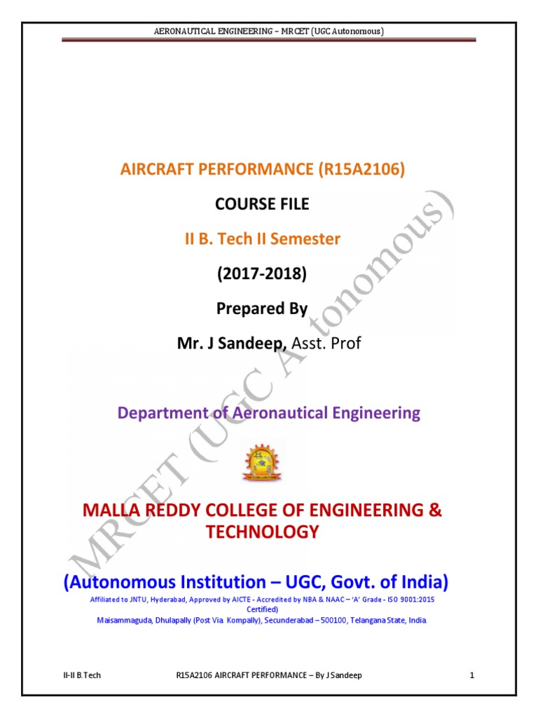 Aircraft Performance | PDF | Airspeed | Aerospace