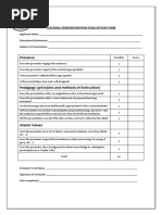 Oral Presentation Evaluation Criteria and Checklist | PDF