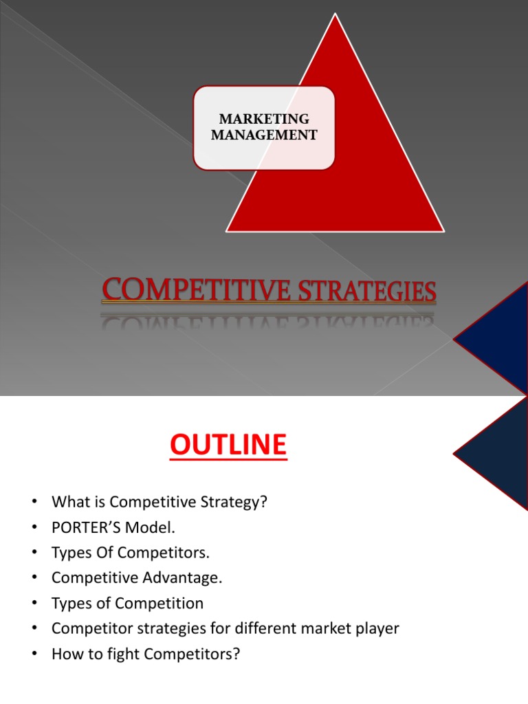 Competitive Strategies in Marketing Management | PDF | Competitive ...