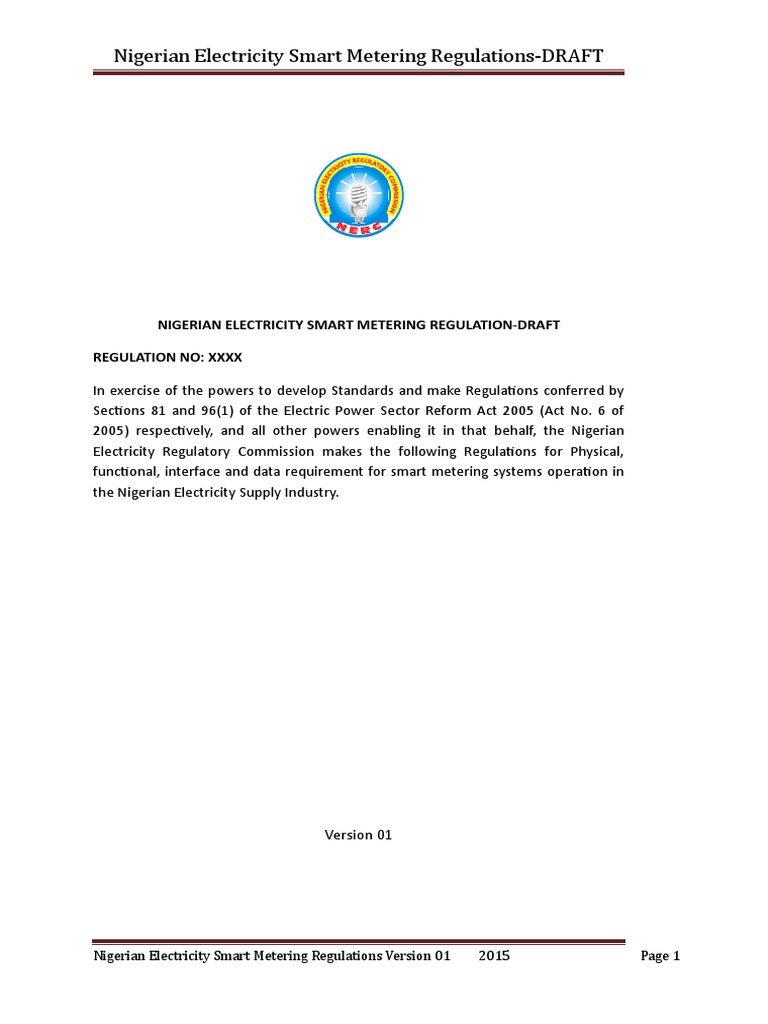 NERC Guidelines On SMart Energy Meters | PDF | Root Mean Square ...