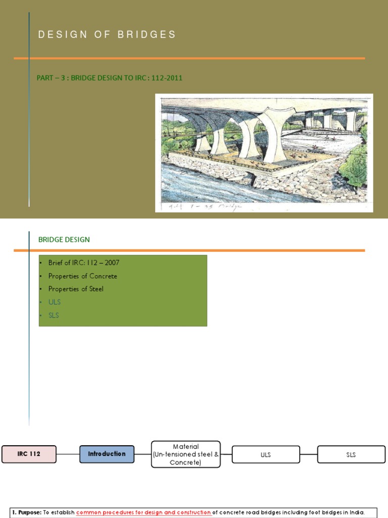 Design of Bridges: Part - 3: Bridge Design To Irc: 112-2011 | PDF | Bending | Deformation ...