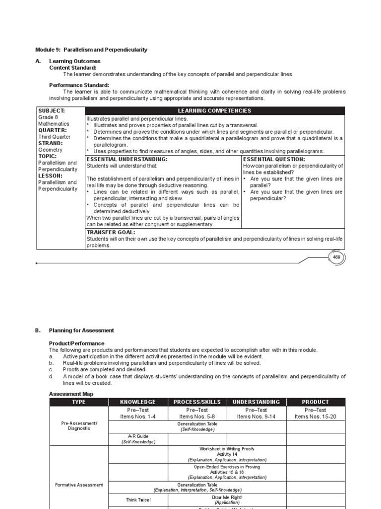 Math Module PDF | PDF | Rectangle | Elementary Geometry