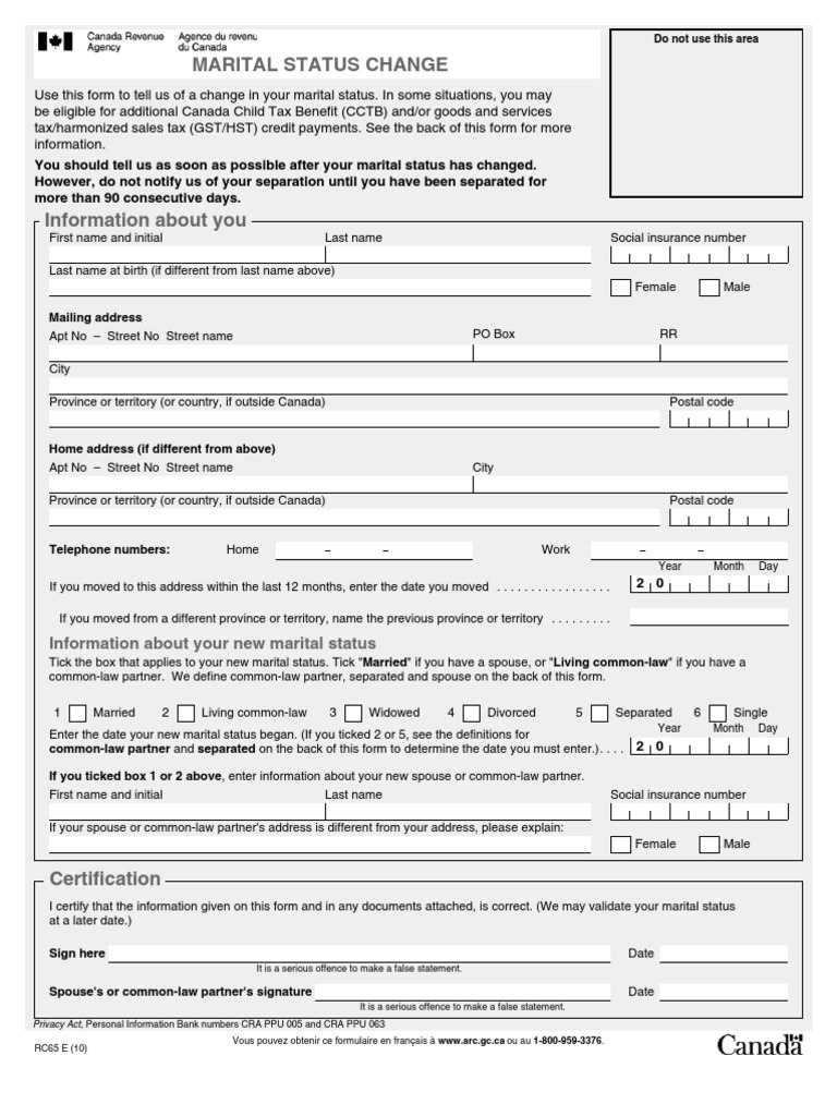 Marital Status Change | PDF | Marriage | Living Arrangements