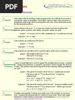 Rules and Style Conventions For Writing Si Units | PDF | Parts Per ...