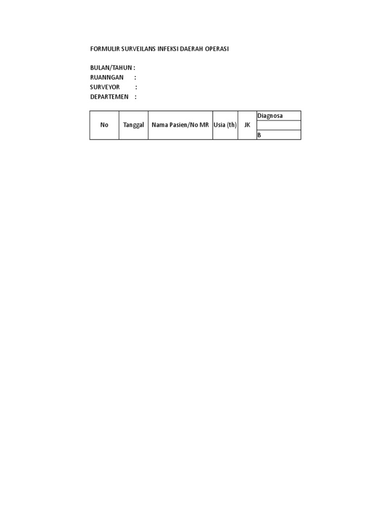Contoh Formulir IDO | PDF