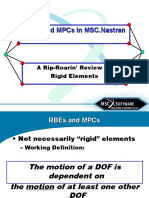 RBE2 Vs RBE3 Rigid Finite Element | PDF | Stiffness | Finite Element Method