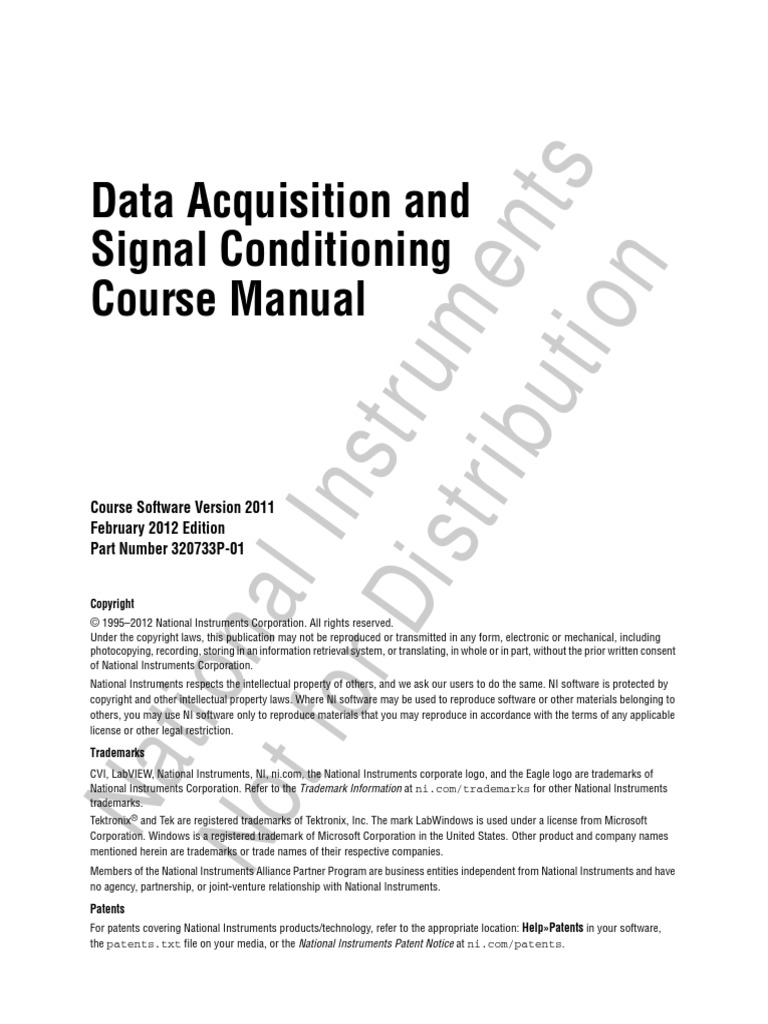 Daqsc Coursemanual English | PDF | Data Acquisition | Sensor