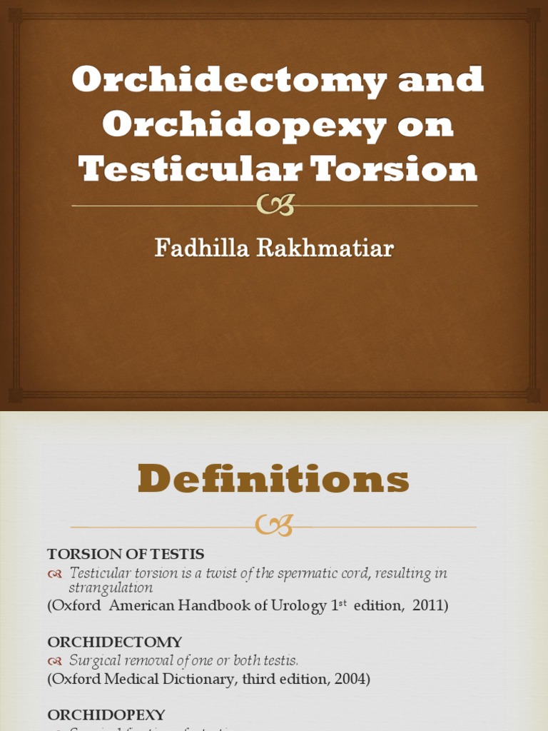 Torsio Testis FDH | PDF | Surgery | Medical Specialties