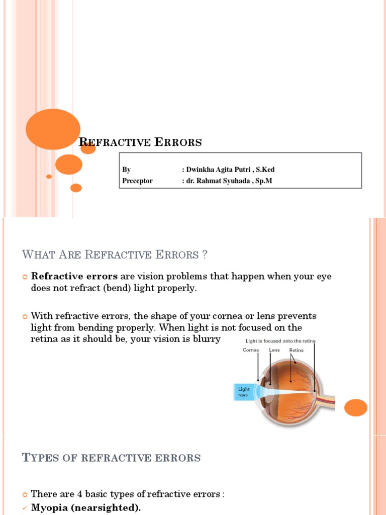 Refrat Dwinkha Mata Refraksi | PDF | Glaucoma | Diseases Of The Eye And ...