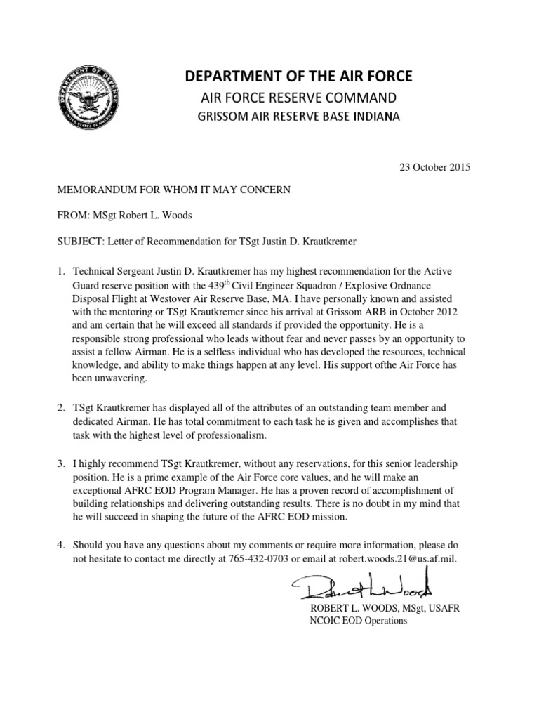 Letter of Recommendation | PDF