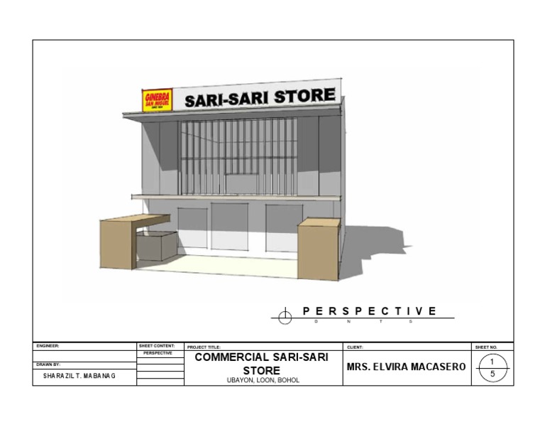 Sari-Sari Store Design Proposal | PDF