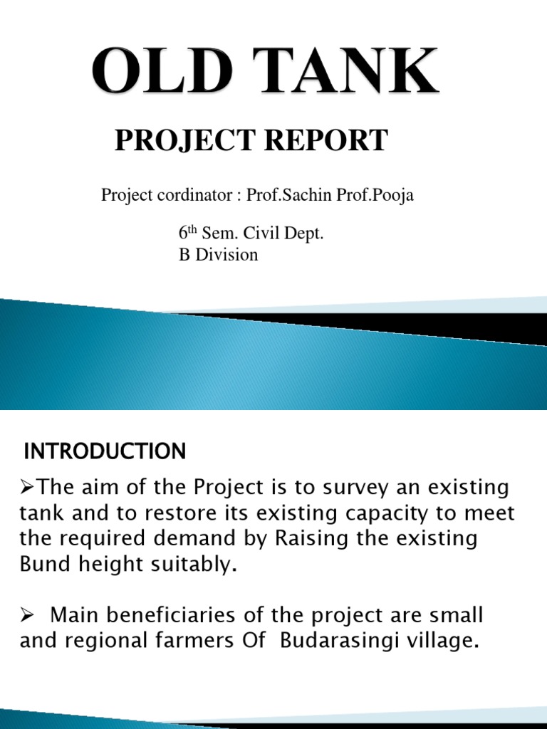 Old Tank Civil | PDF