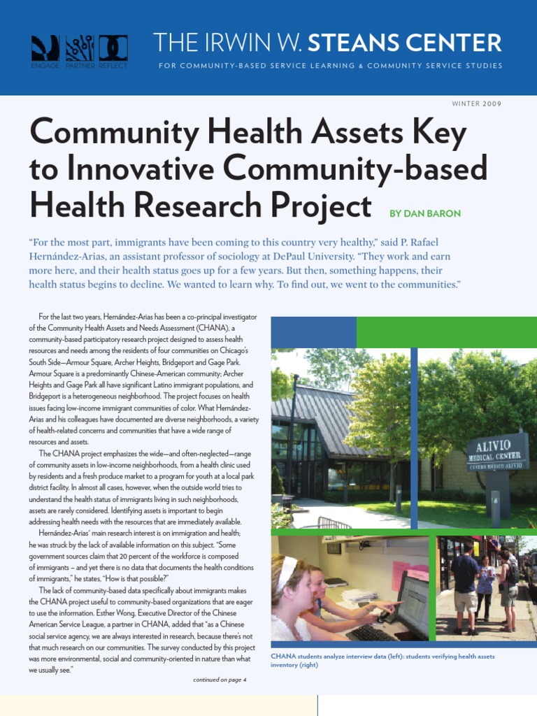 Community Health Assets Key To Innovative Community-Based Health ...