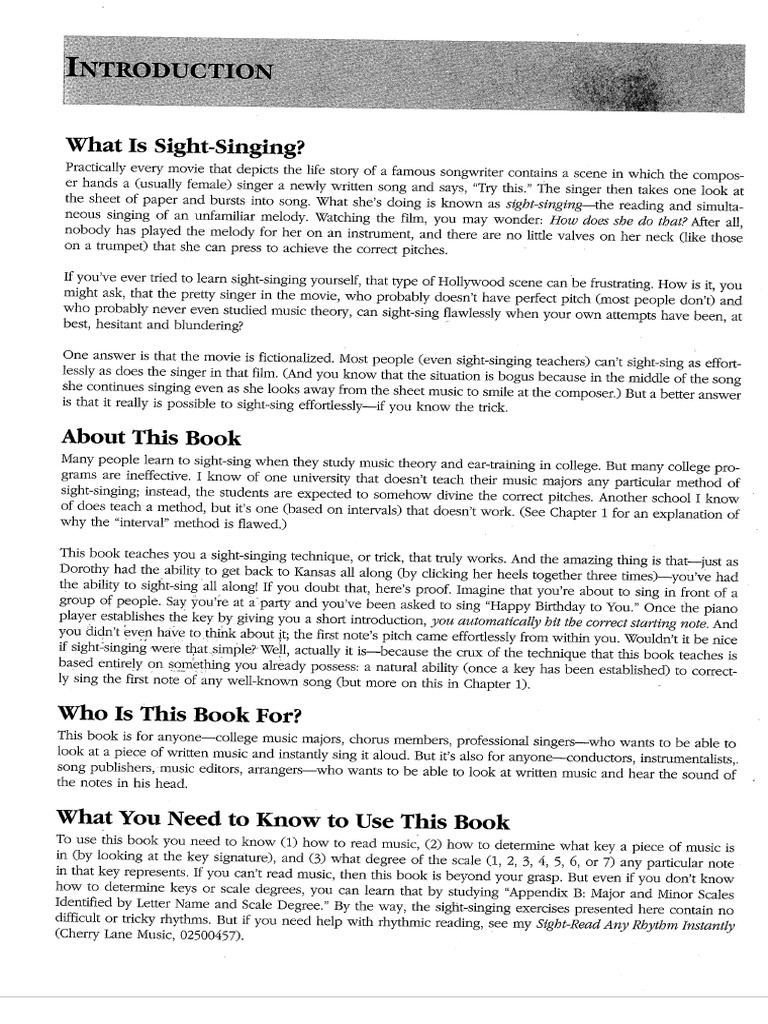 Phillips, M - Sight-Sing Any Melody Instantly | PDF