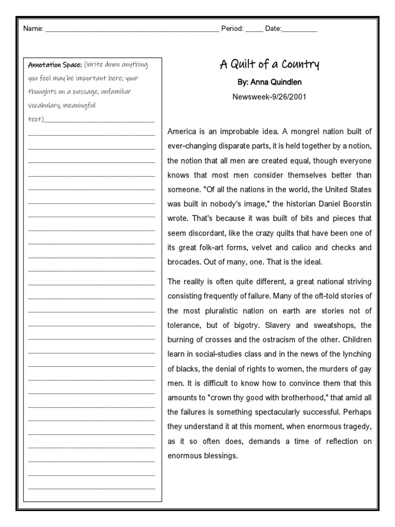 America's Complex Unity in Diversity | PDF