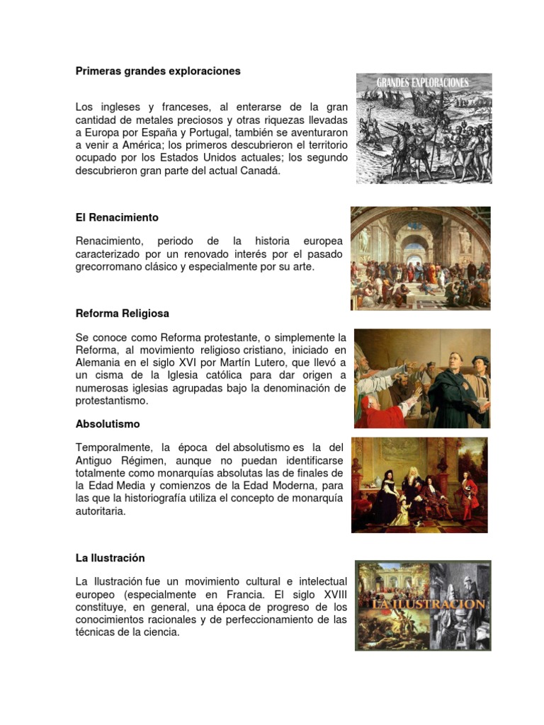 Primeras Grandes Exploraciones de La Edad Moderna | PDF | Monarquía ...