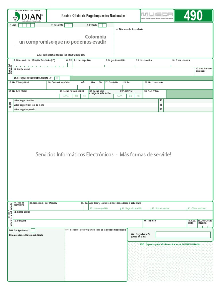 Formulario 490 2018 | PDF | Interés | Contribuyente