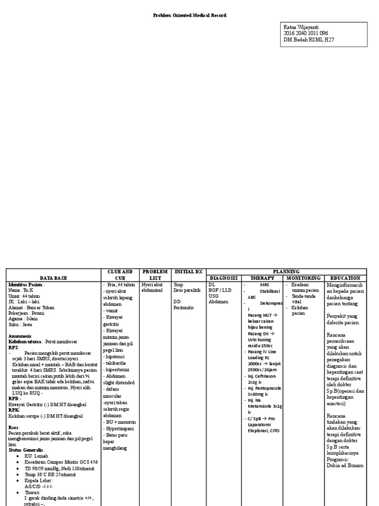 POMR 2 - Ileus | PDF
