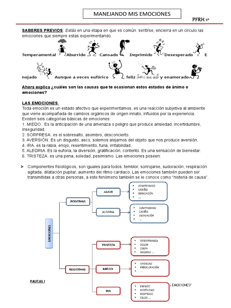Manejando Mis Emociones : Manejo adecuado de las emociones para una ...