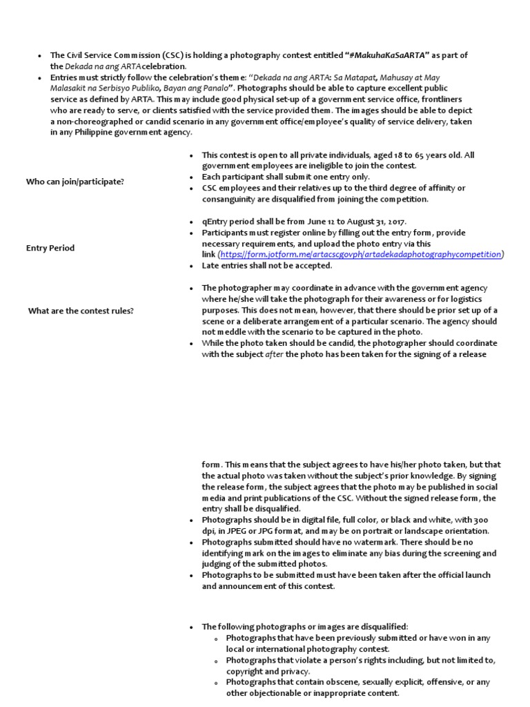The Civil Service Commission | PDF | Photograph | Government