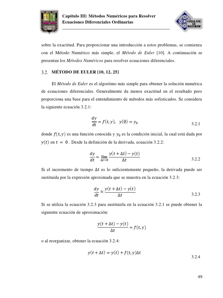Método de Euler Con Ejemplo en MATLAB | PDF | Análisis numérico ...