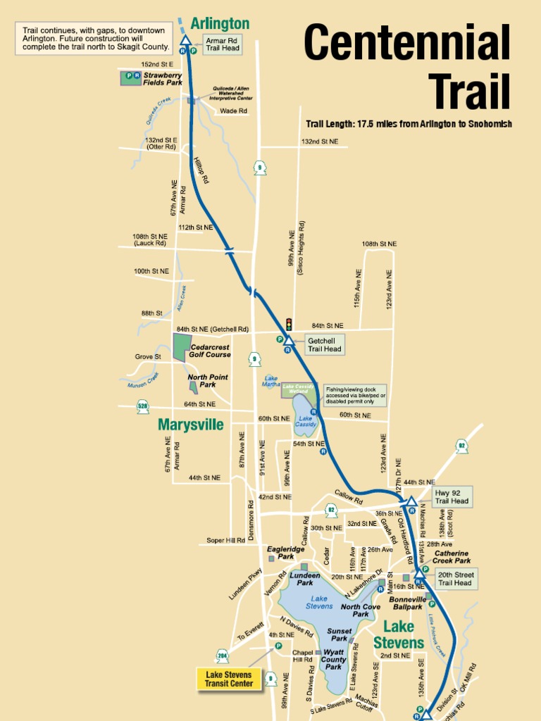 Centennial Trail Guide: Arlington to Snohomish | PDF