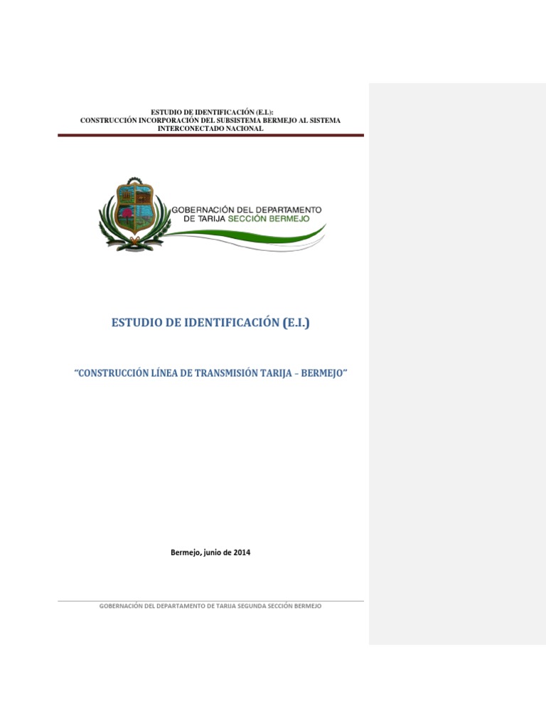 Proyecto de Linea Transmision A Bjo | PDF | Los bosques | Evaluación de ...