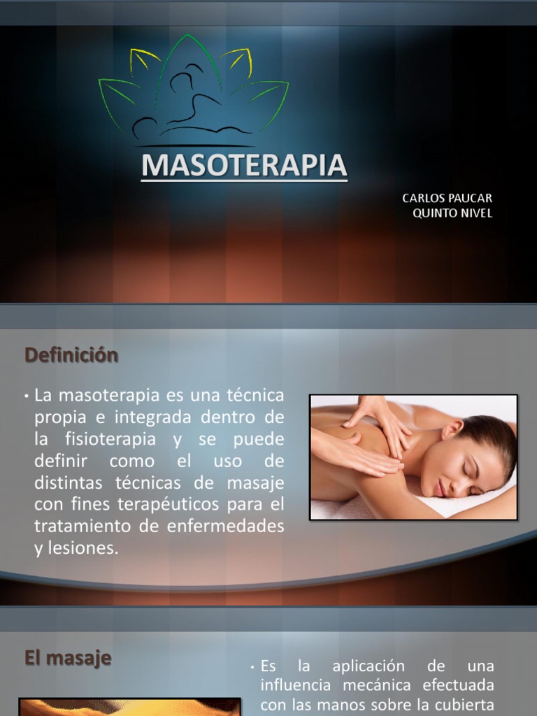 MASOTERAPIA | PDF | Masaje | Músculo