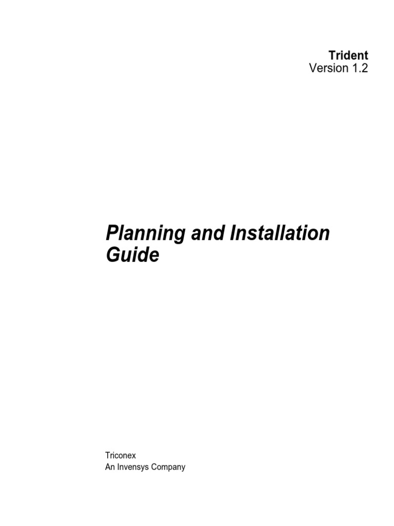 Trident Planning And Installation Guide Pdf Fault Tolerance