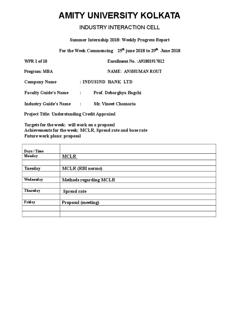 Amity University Kolkata: Industry Interaction Cell | PDF