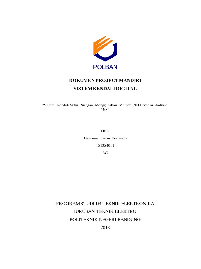 Sistem Kendali Suhu Ruangan Menggunakan Metode PID Berbasis Arduino Uno ...