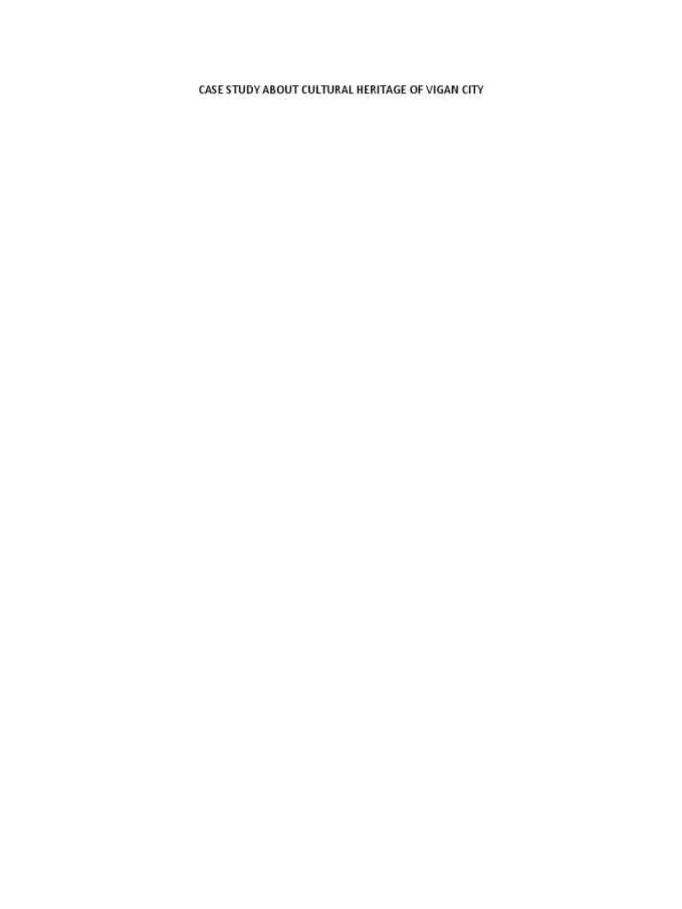 Jen Jen Sample Project Cultural Heritag | PDF | Cultural Heritage | City