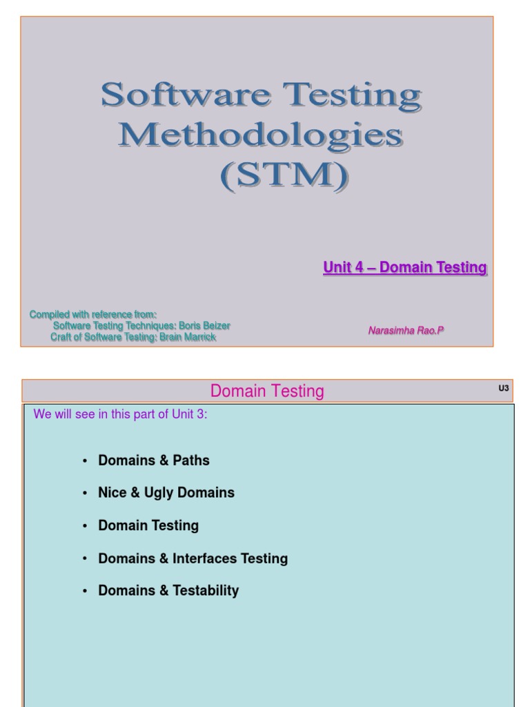 STM Unit4 | PDF | Software Testing | Mathematical Objects