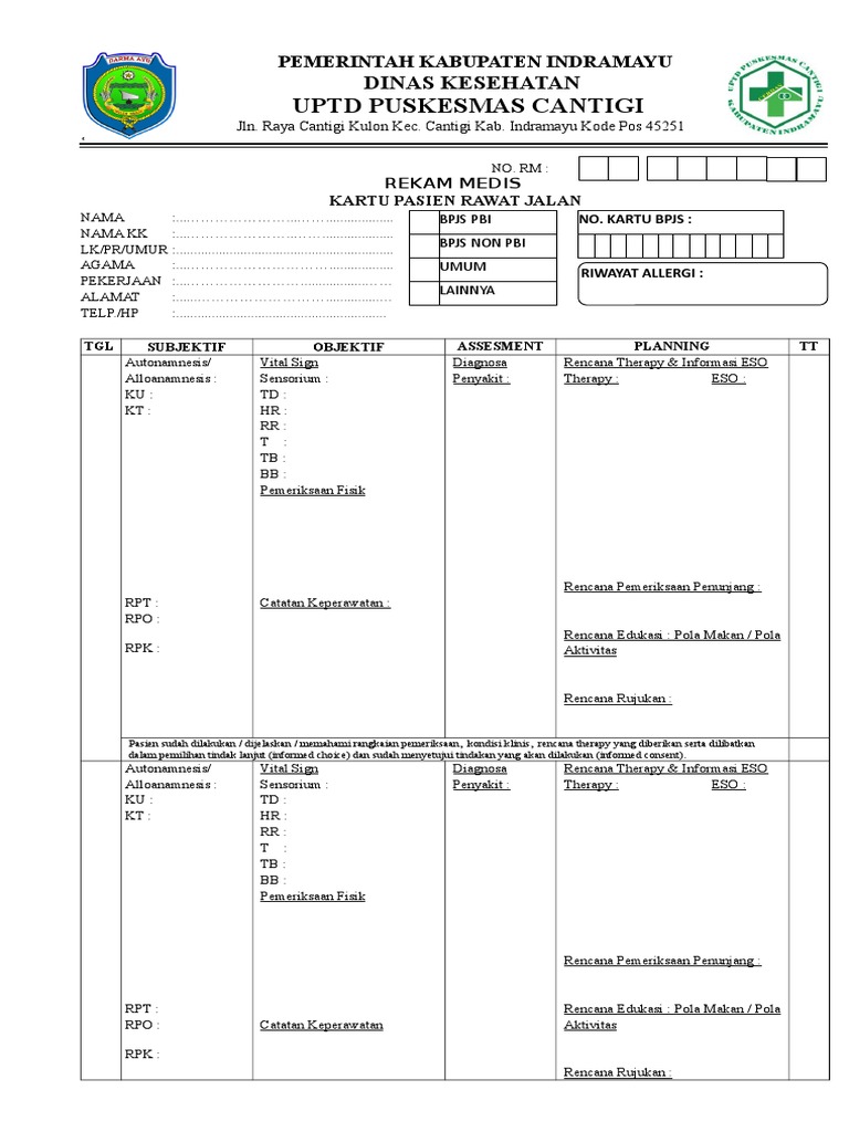 Isi Rekam Medis | PDF