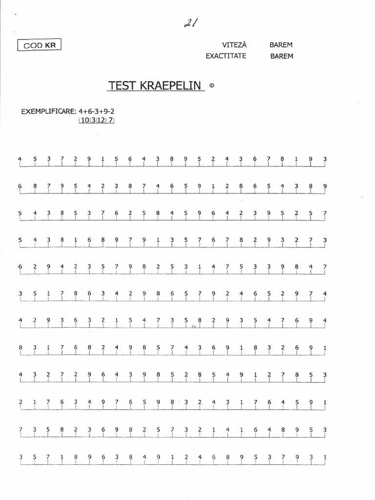 Kraepelin | PDF