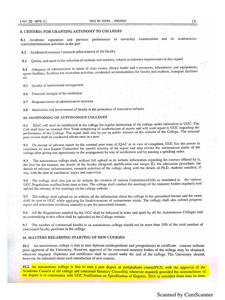 Ugc Regulations | PDF