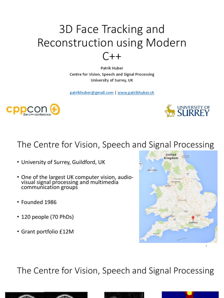 3D Face Tracking and Reconstruction Using Modern C++ - Patrik Huber ...