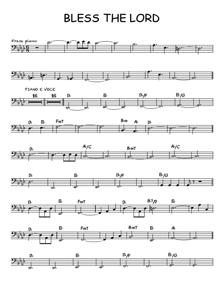 Bless The Lord (6 - 8) | PDF